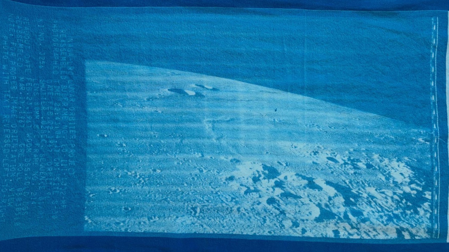 Blue Moon: Lunar Orbiter Silk Cyanotype | Department of Earth ...